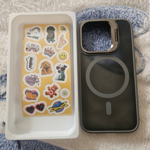 Cell Phones & Accessories | Iphone 15 Pro Kickstand Case With Stickers ...